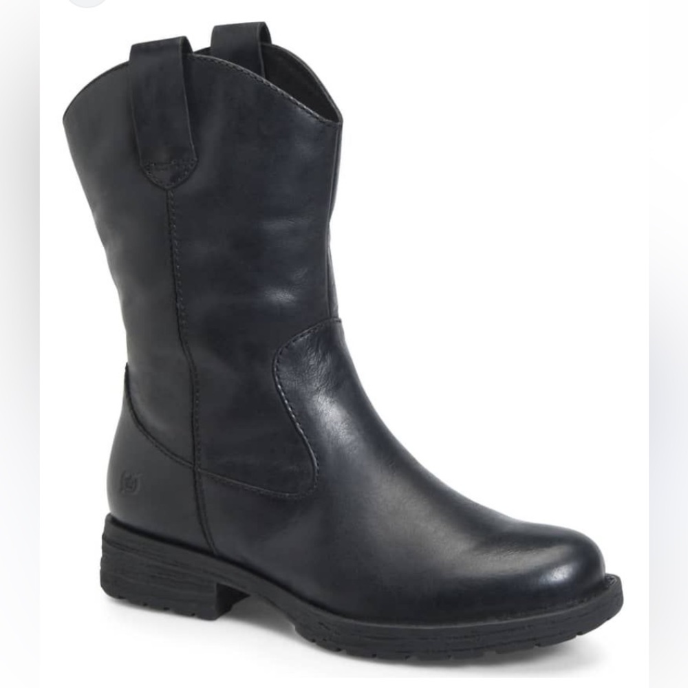 Born Cowboy Boots Leather Moto Biker Western Waterpro… - Gem